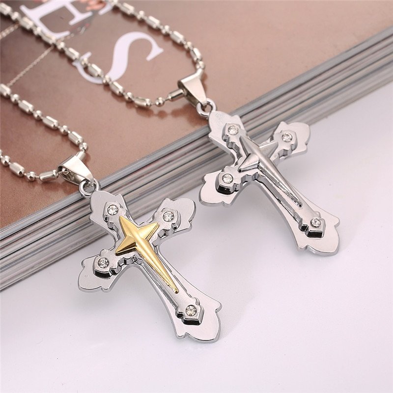2019 New Fashion, Couple Necklace for Women , Gold and Silver Creative ...