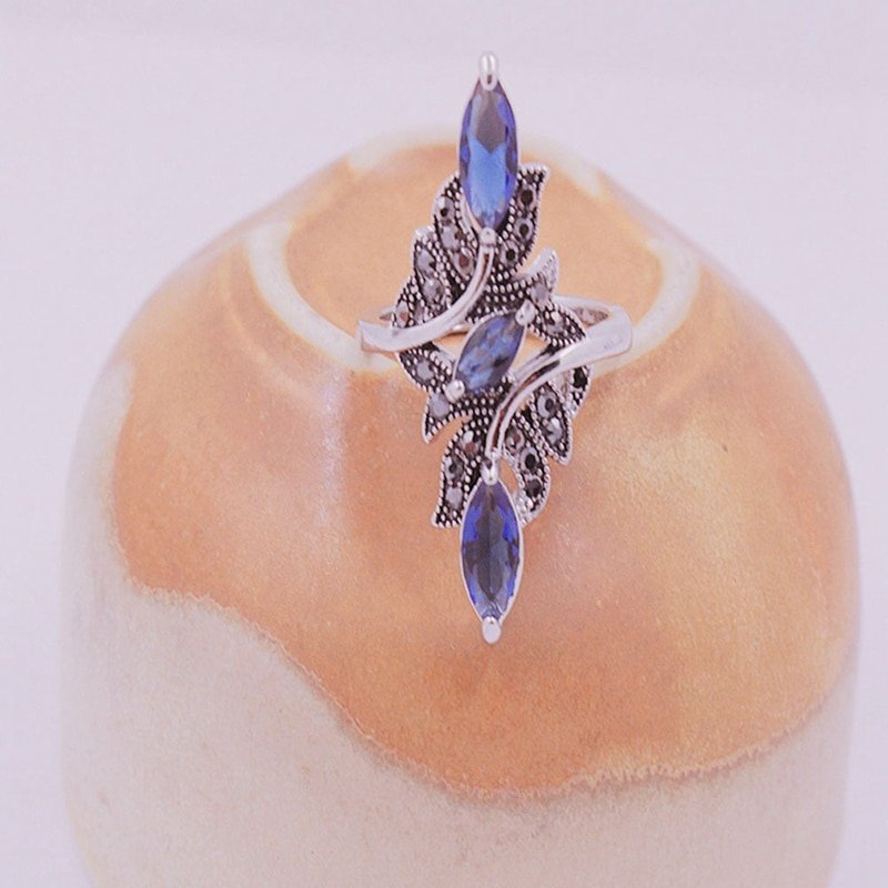 2020 New Fashion Ladies , Cut Blue Corundum Ring , Elegant Fashion ...