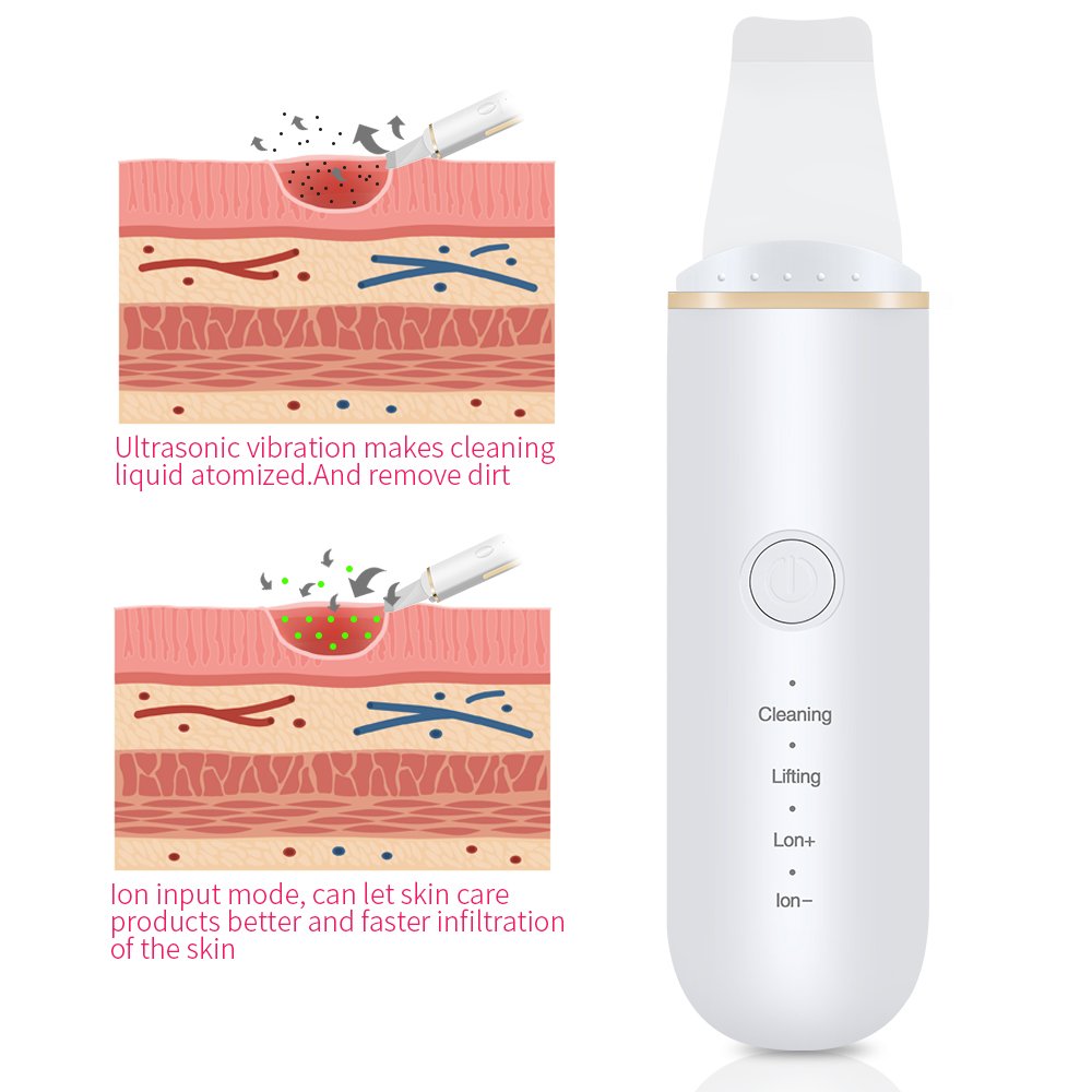 Blackhead Remover . Ultrasonic Skin Scrubber . Deep Face Cleaning ...