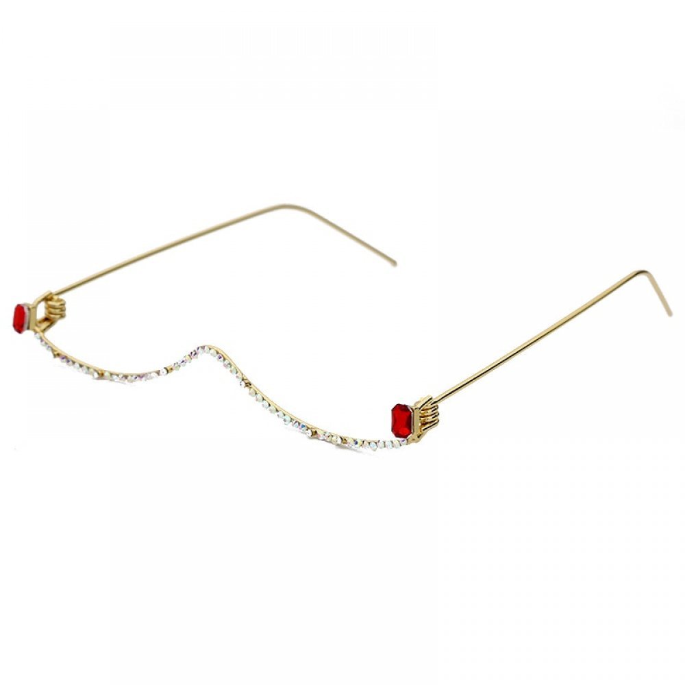 Luxury Fashion Diamond eyeglasses , Alloy Frame for Women , green and ...