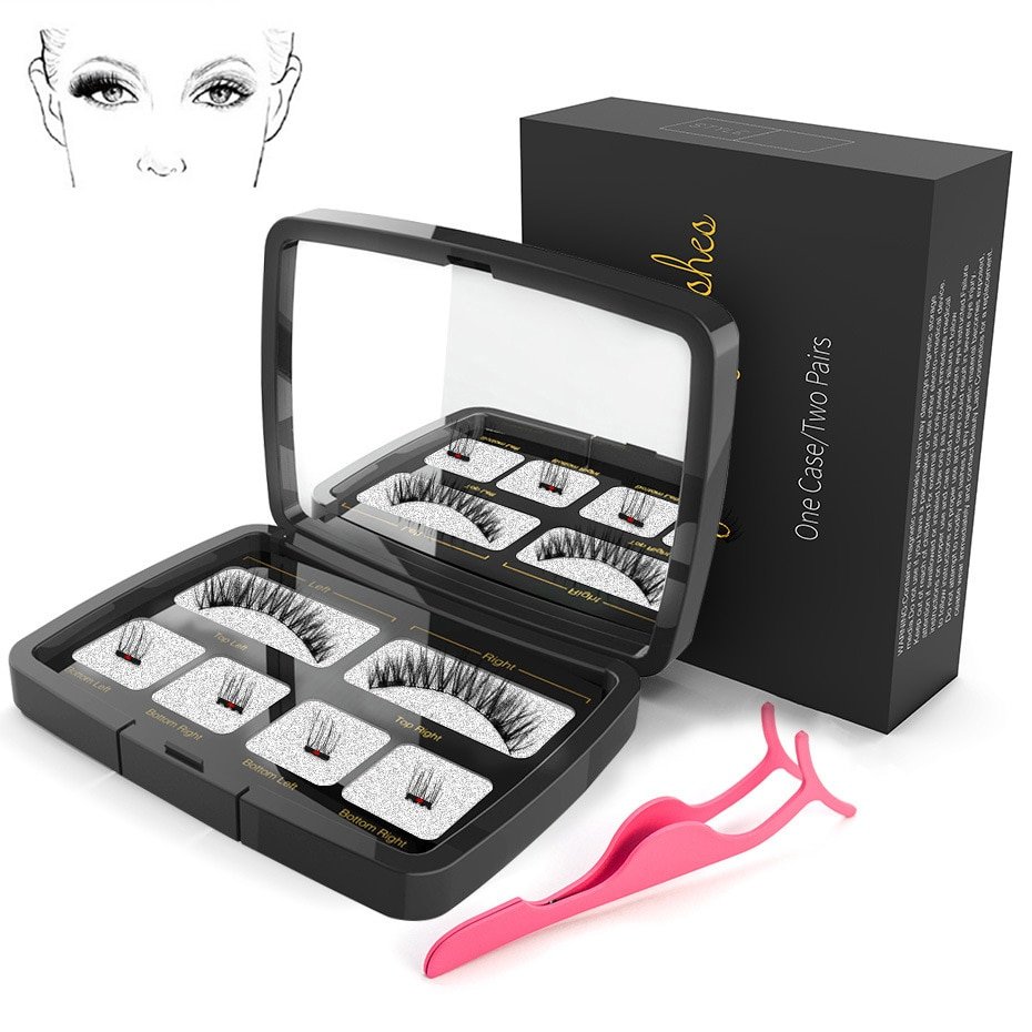 Magnetic eyelashes 4 part , magnets handmade 3D/6D, magnet lashes ...