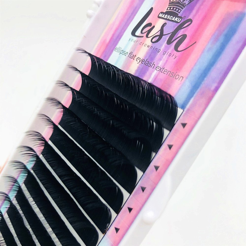New All Styles Flat Eyelashes , Extensions split tips , shaped natural ...