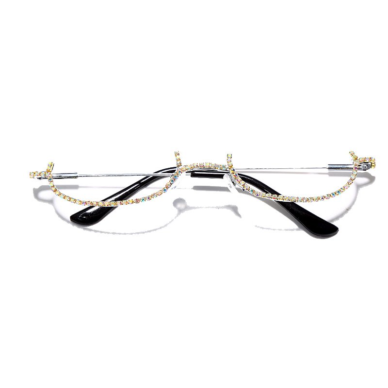 New Rhinestone Chain Eyeglass, Frames Women Diamond Sunglasses, Frames ...