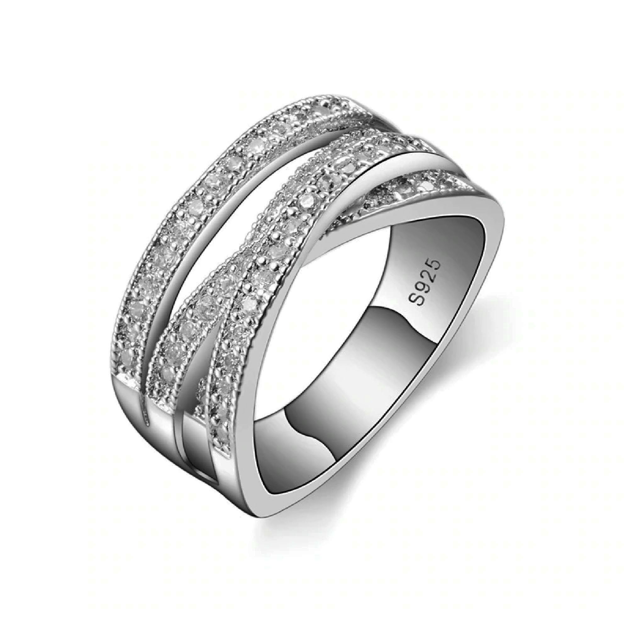 New Fashion Rings For Women . Party Elegant. Luxury Bridal Jewelry 925 ...