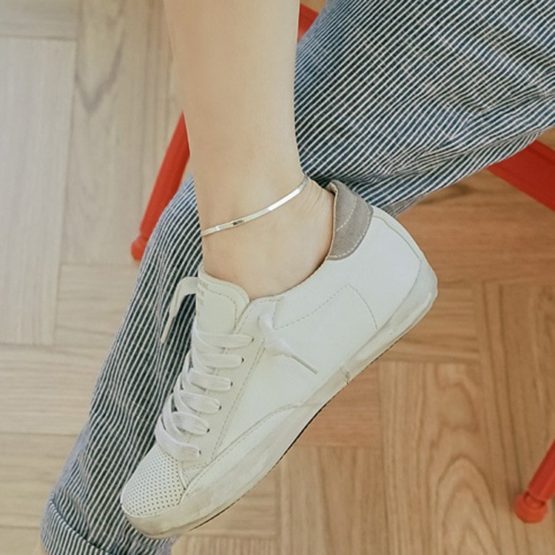 100% 925 Sterling Silver Fashion , Ladies 'Anklet , Female Anklets ...