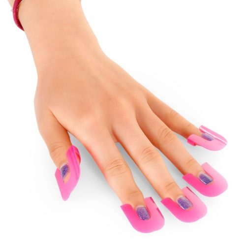 26Pcs 10 Sizes Finger Nail protector , Glue Model ,Spill Proof Manicure ...
