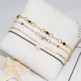 4 Pieces/set Of Anklet, Ladies Feet Set, Accessories Summer Beach ...