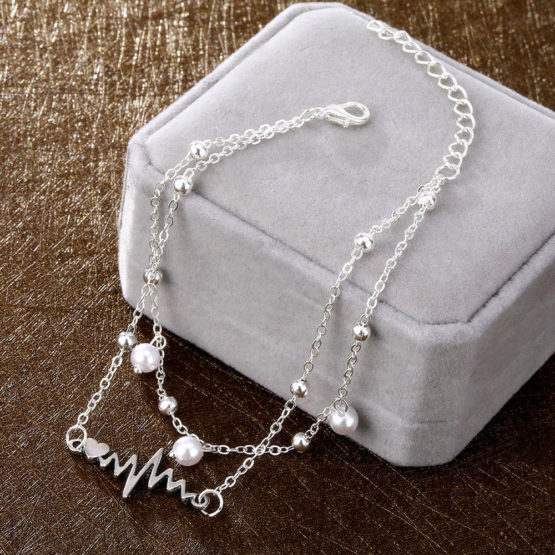 2020 NewFashion Silver Anklets, Bracelet For Ankle , Female Simulation ...