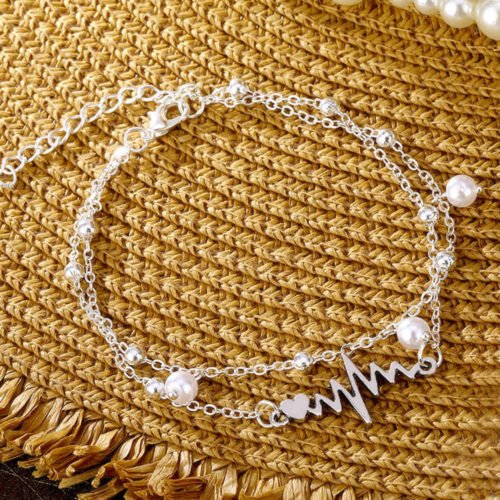 2020 NewFashion Silver Anklets, Bracelet For Ankle , Female Simulation ...