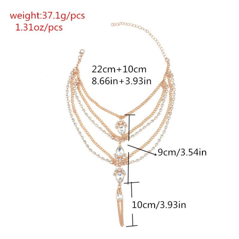 Fashion Sexy Multilayer Claw Chain, Foot Chains Crystal, Beach Water ...