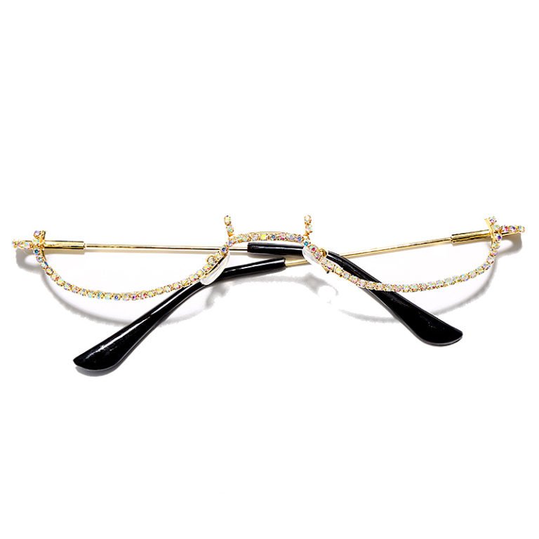 New Rhinestone Chain Eyeglass, Frames Women Diamond Sunglasses, Frames ...