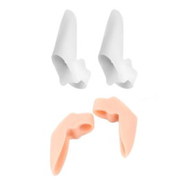 1 Pair Silicone Gel Foot Fingers, Two Hole Toe Separator , Guard Feet ...